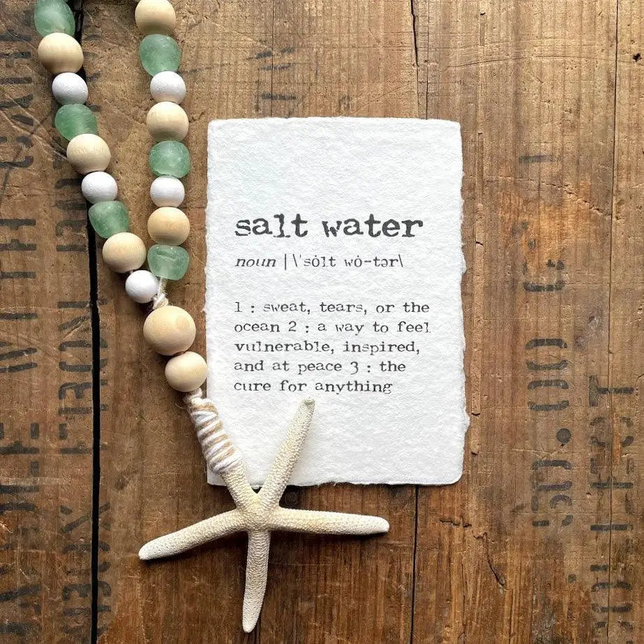 Salt Water Definition Print – Sativa